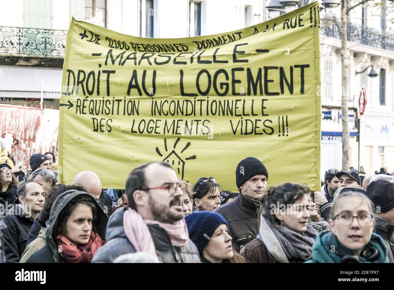 People demonstrate to protest against unsafe and unsanitary housing ...