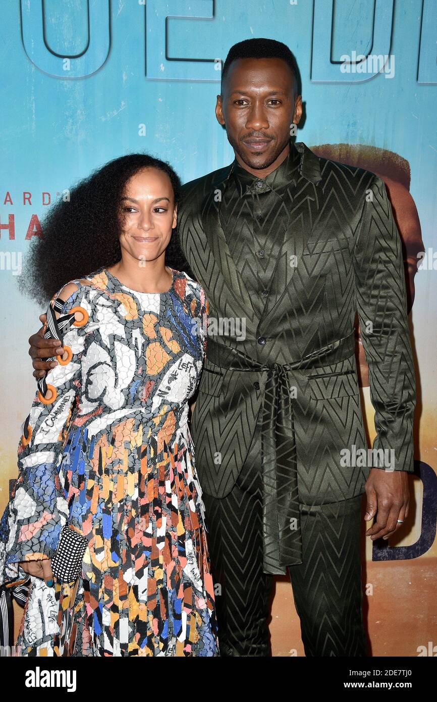 Amatus Sami-Karim and Mahershala Ali attend the premiere of HBO's 'True Detective' Season 3 at ...