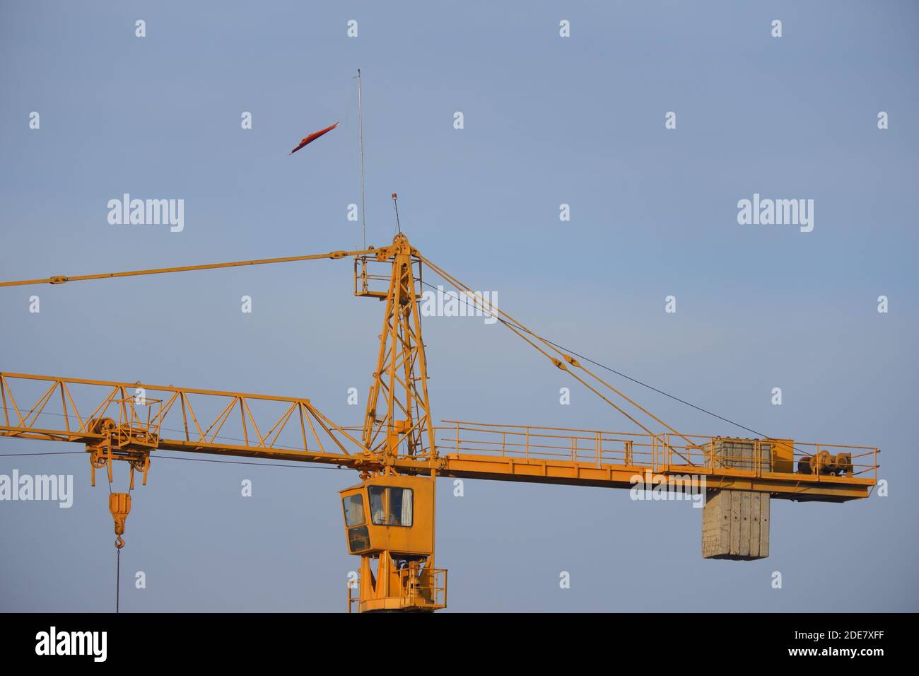Yellow Construction Crane Stock Photo - Alamy