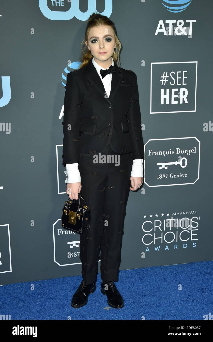 Elsie Fisher attends the 24th annual Critics' Choice Awards at Barker ...