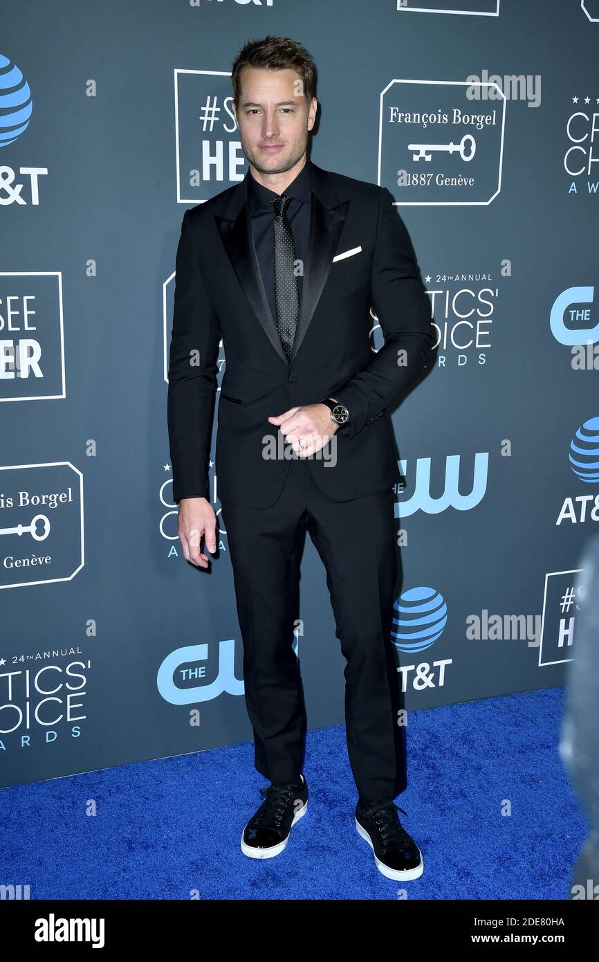Justin Hartley attends the 24th annual Critics' Choice Awards at Barker ...