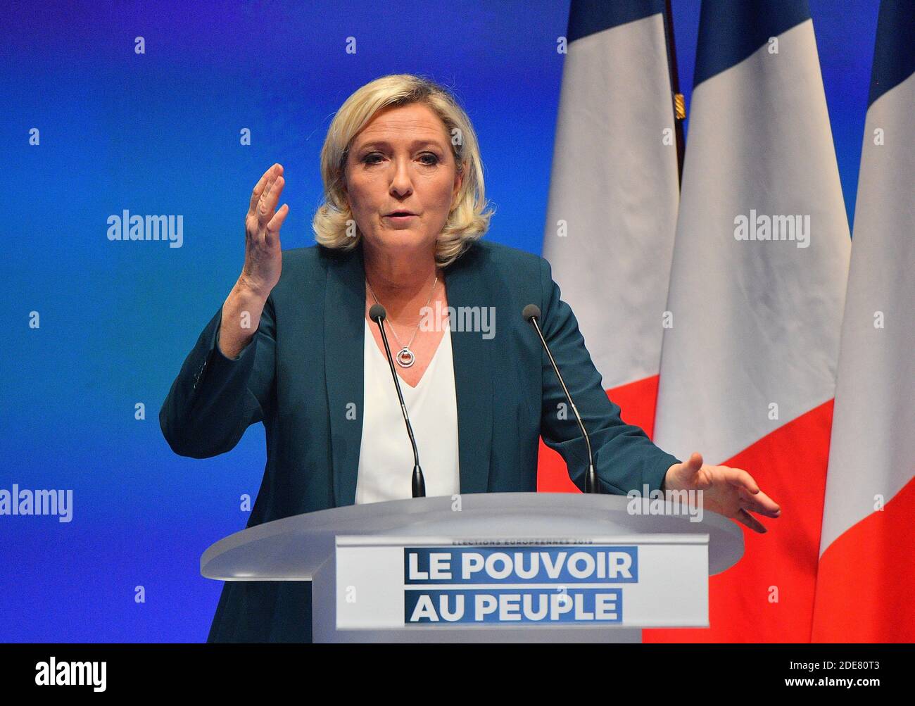 President of the French far-right Rassemblement National (RN) party ...