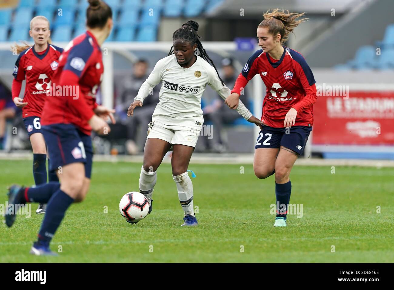 Sandy Baltimore, Morgane Nicou during the Women's Division 1 match ...