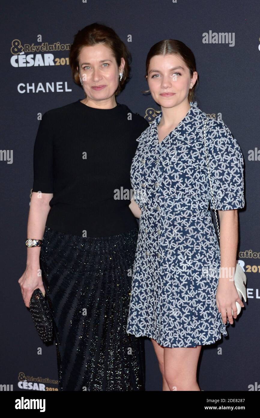 Emmanuelle Devos and Galatea Bellugi attending the Cesar - Revelations ...