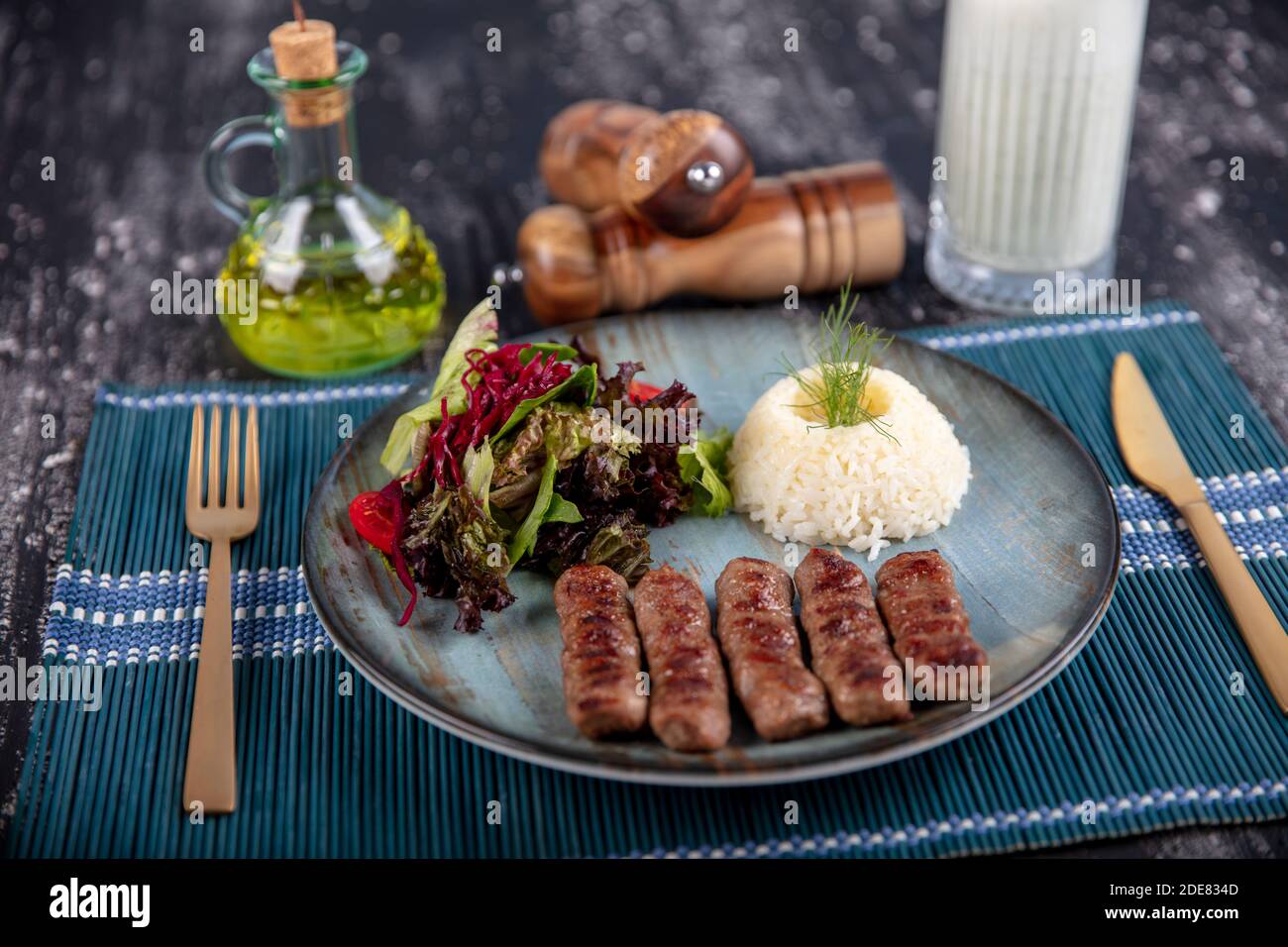 Meatball balls from traditional Turkish cuisine dishes, grilled ...