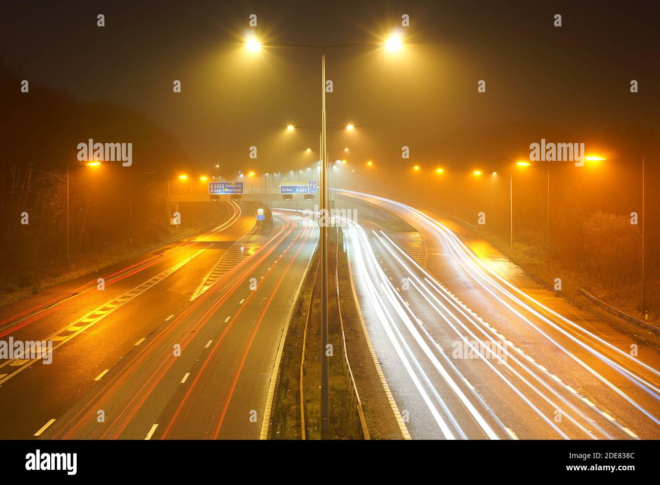 The last section of the Kearsley Spur A666(M) seen looking northeast ...