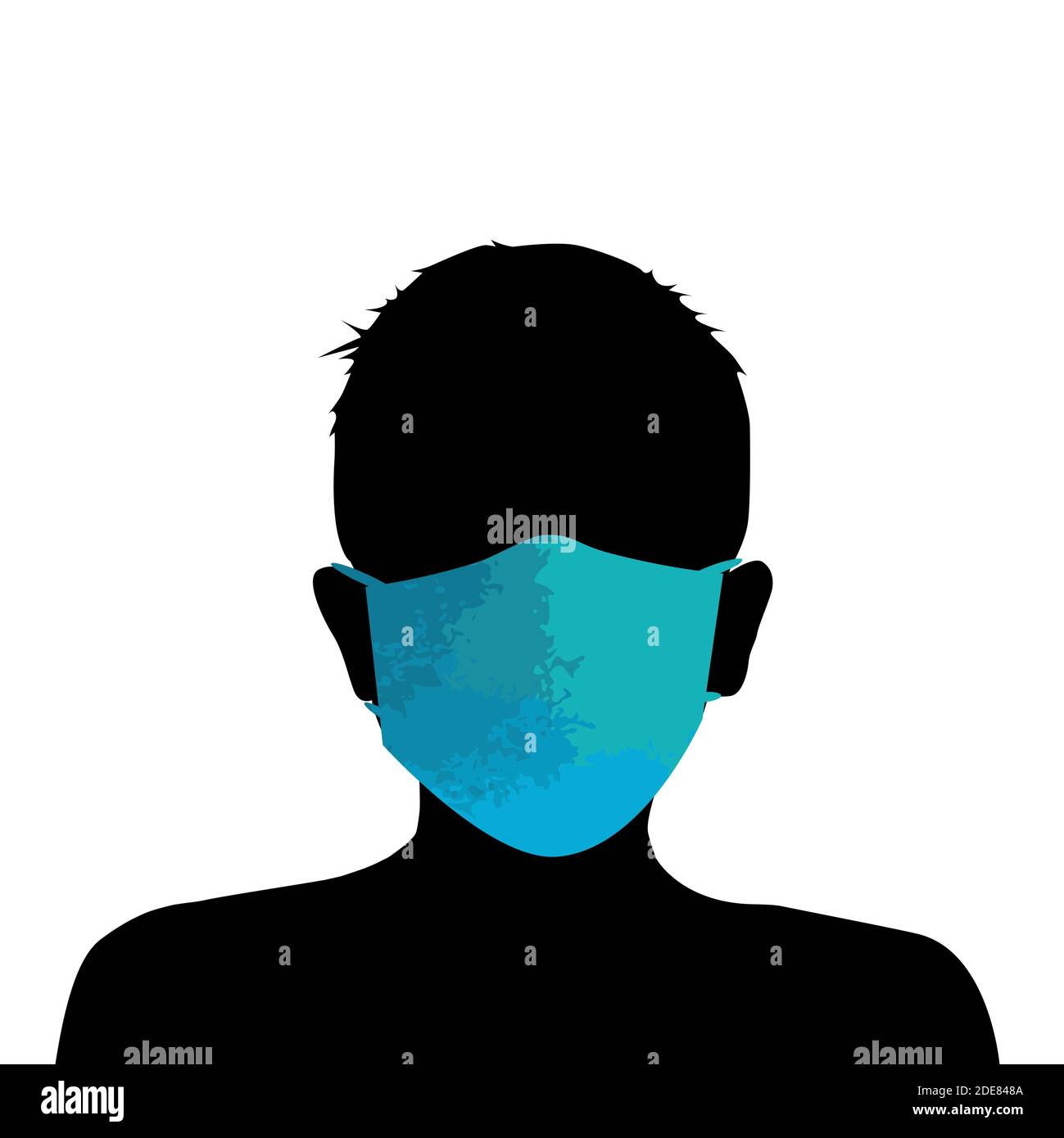 Asian woman wearing disposable medical surgical face mask to protect ...