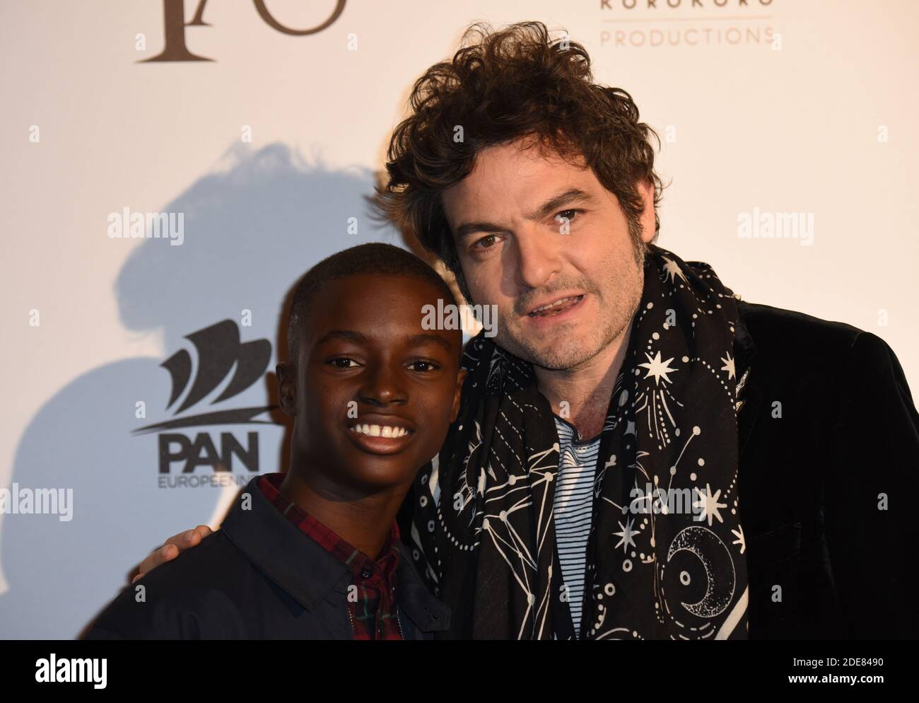 Matthieu Chedid and Lionel Louis-Basse attending the YAO Premiere at Le ...