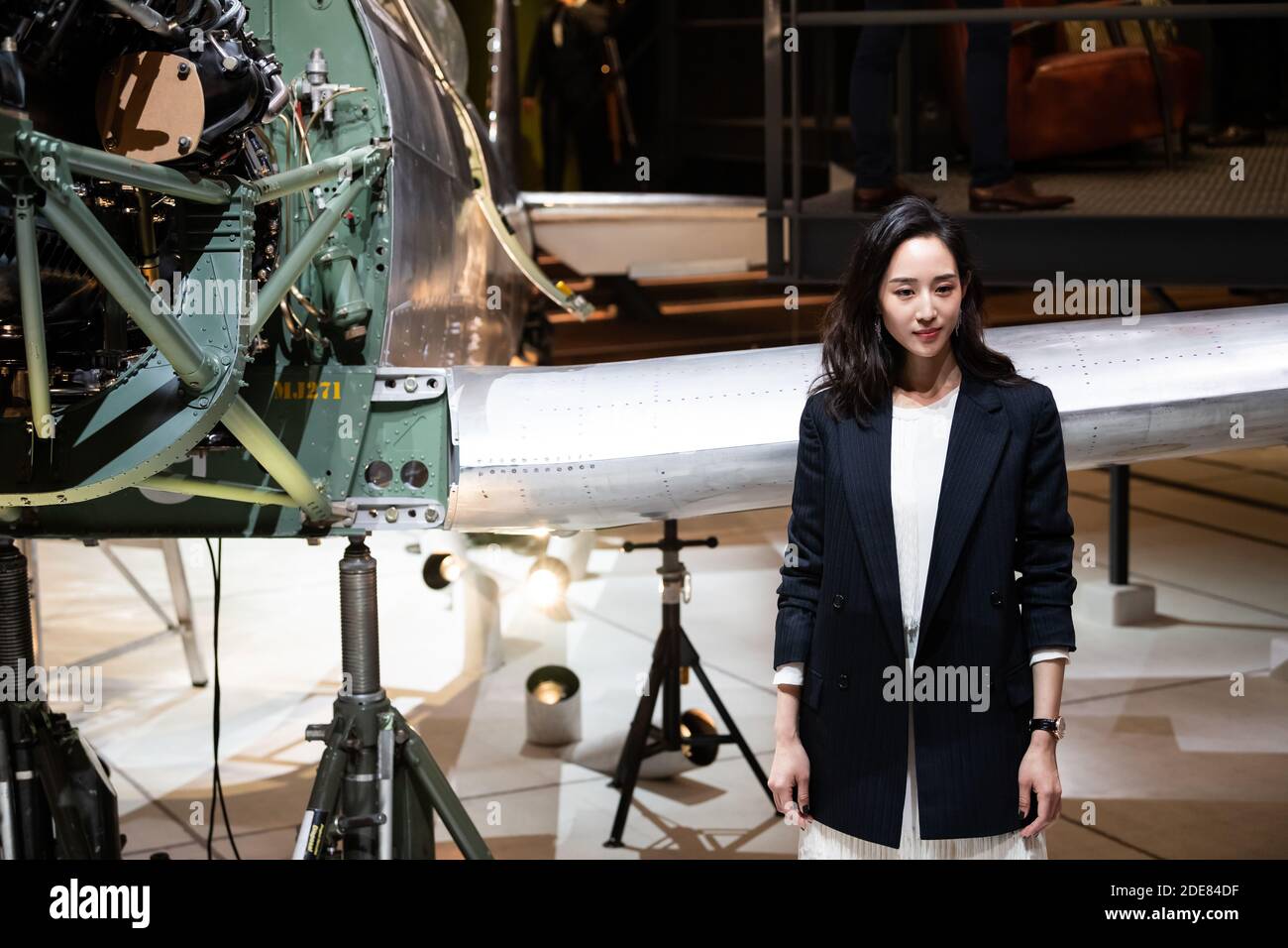 Chang Chun-ning visits the IWC booth during the Maison's launch of its ...