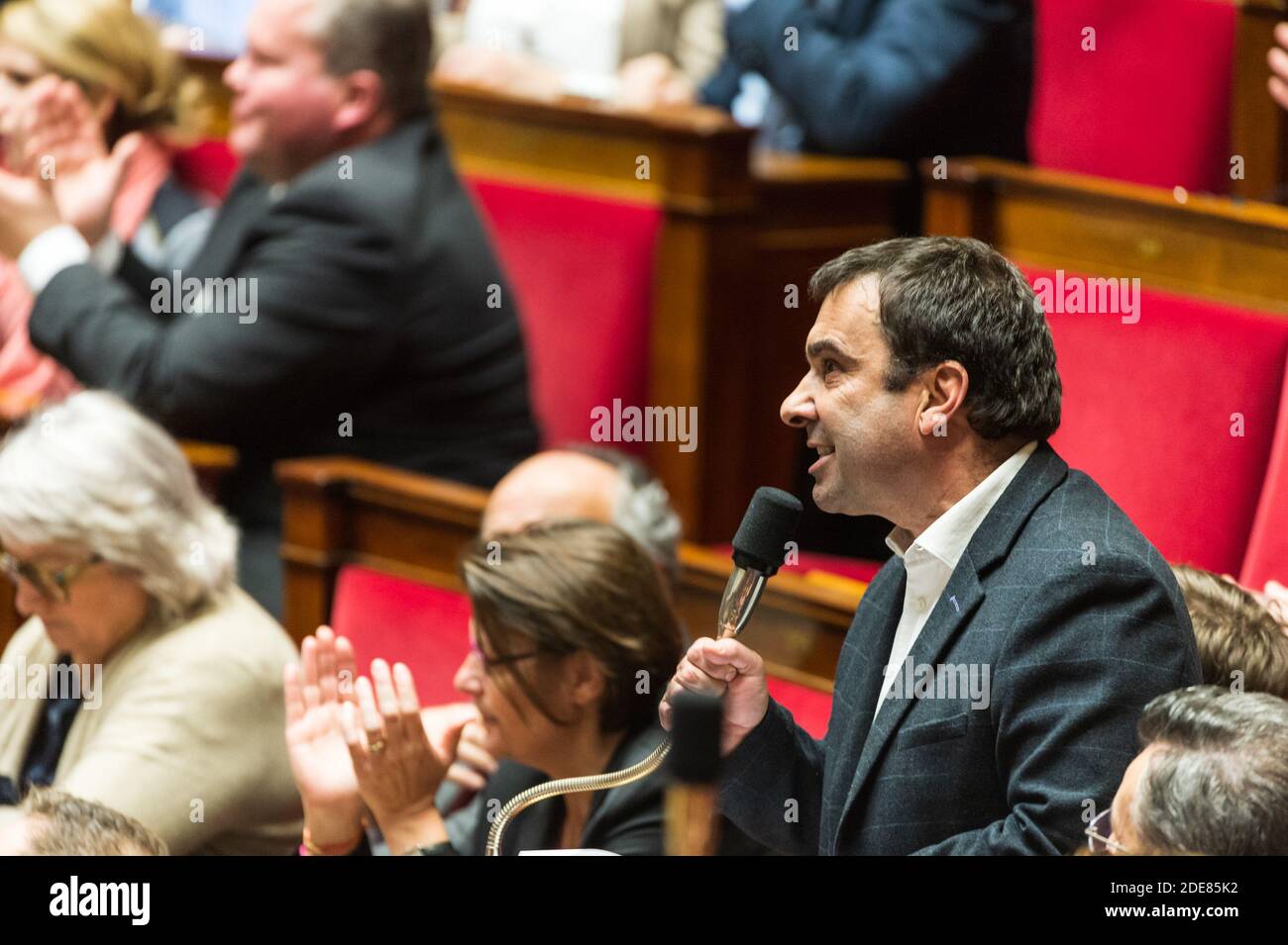 MP Richard Ramos (MODEM) during Question Time at the Palais Bourbon ...