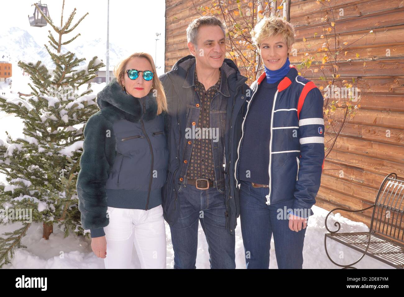 Audrey Lamy, Allan Mauduit, Cecile de France attending the photocall of ...