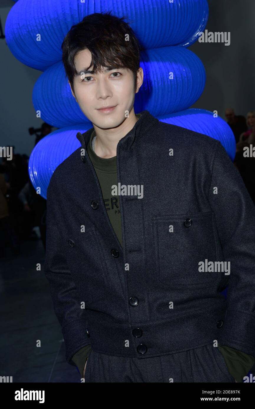 Chen Xuedong attending the Cerruti 1881 Menswear Fall/Winter 2019-2020 ...