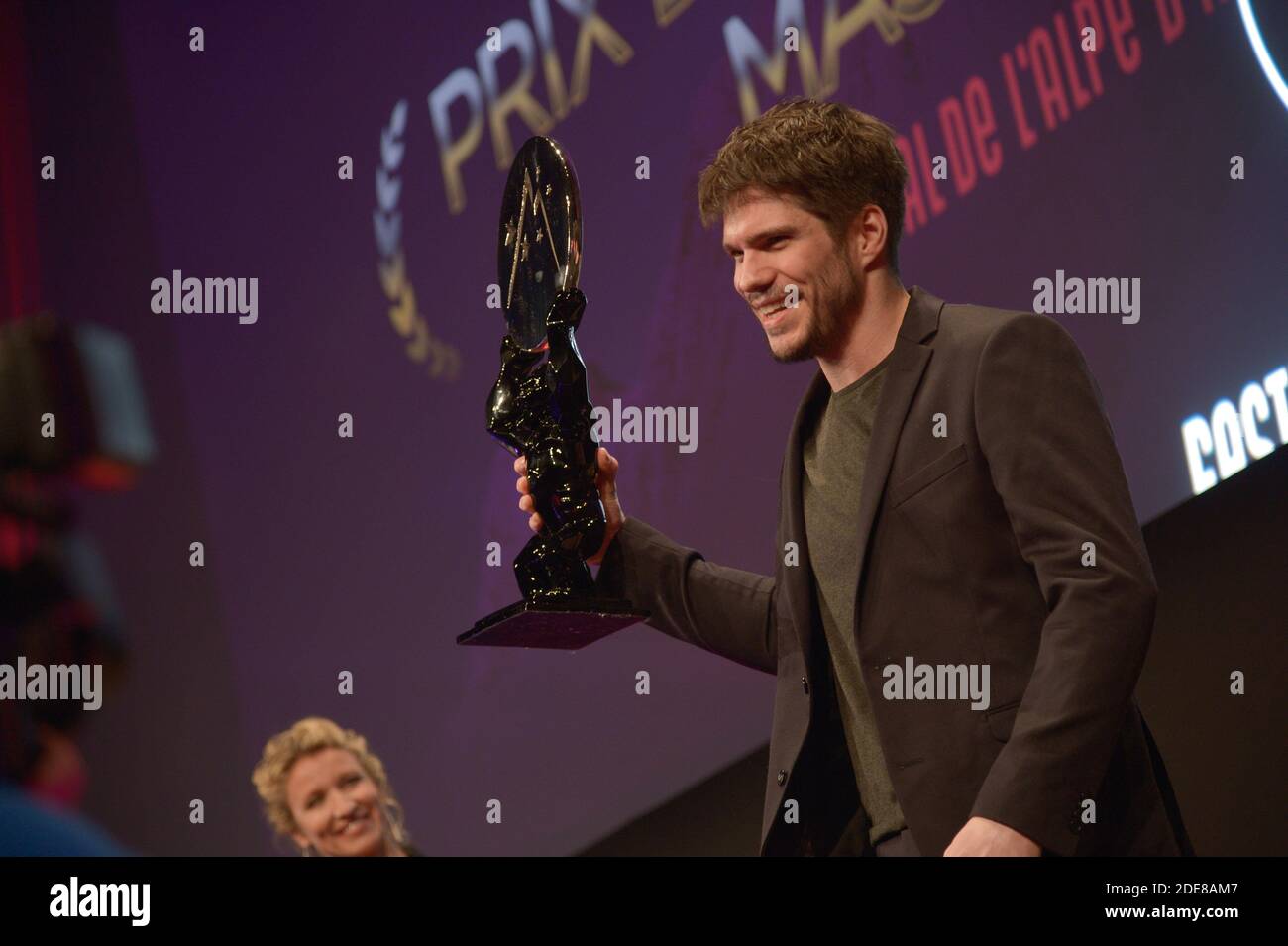 Francois Civil winning Best Actor prize during the Closing Ceremony at ...