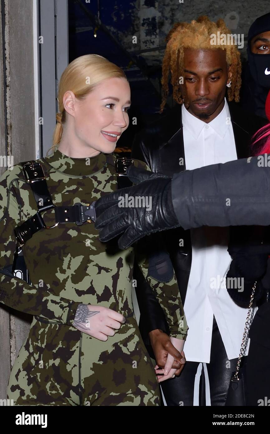 Iggy Azalea and her boyfriend Playboi Carti attending the 1017 ALYX 9SM ...