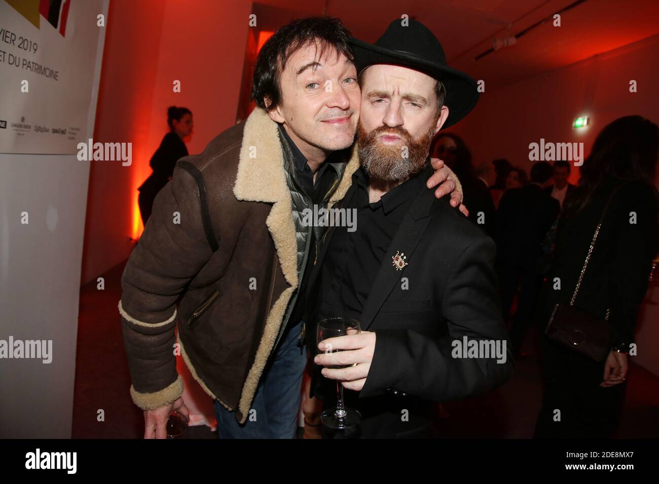 Cali et Mathias Malzieu lors de l'After Party du Prix Henri Langlois, a ...