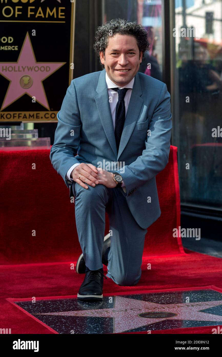 Maestro Gustavo Dudamel is honored with a star on the Hollywood Walk Of ...