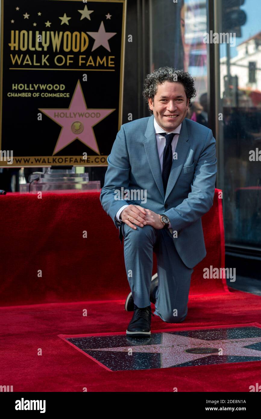 Maestro Gustavo Dudamel is honored with a star on the Hollywood Walk Of ...