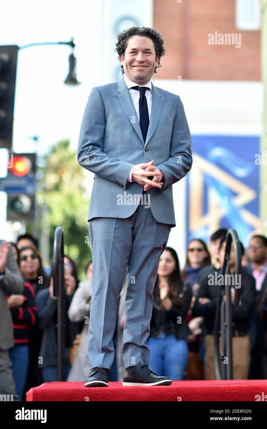 Maestro Gustavo Dudamel is honored with a star on the Hollywood Walk Of ...