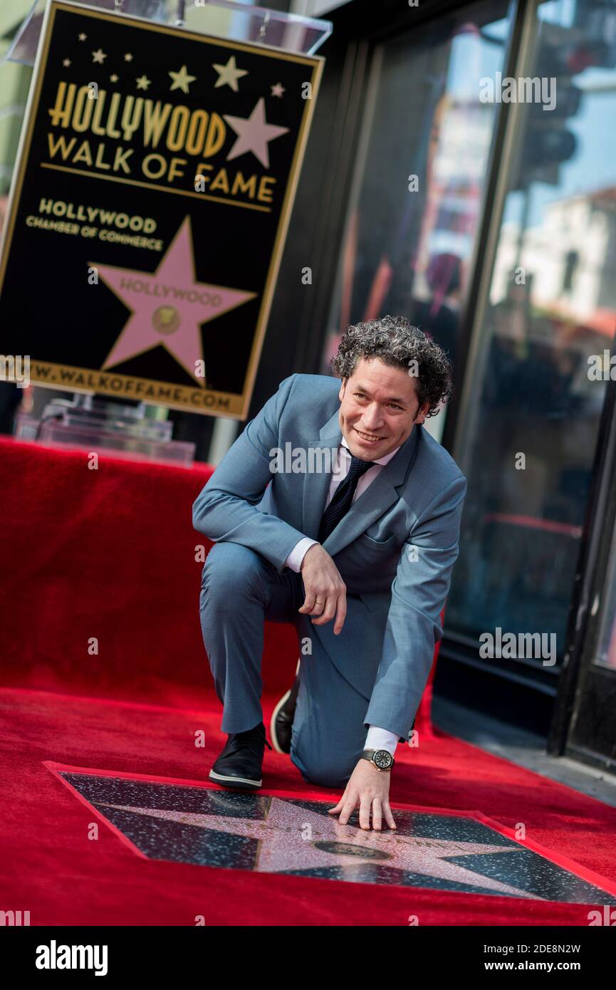 Maestro Gustavo Dudamel is honored with a star on the Hollywood Walk Of ...