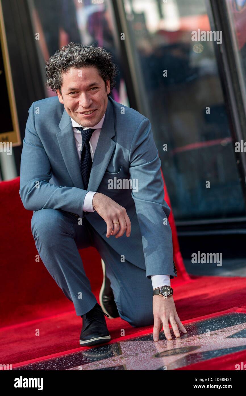 Maestro Gustavo Dudamel is honored with a star on the Hollywood Walk Of ...