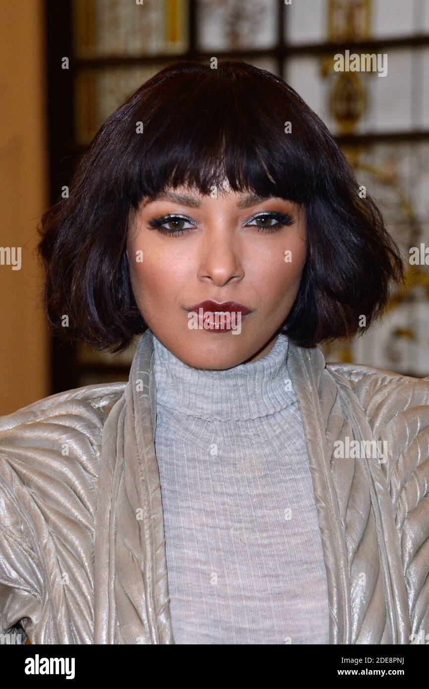 Kat Graham attending the Jean-Paul Gaultier Haute Couture Spring-Summer ...
