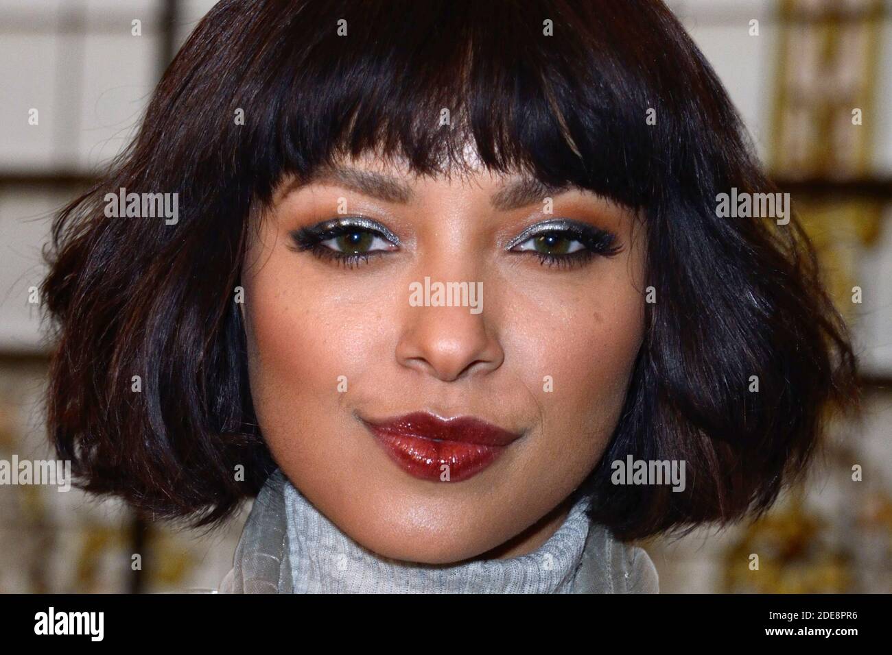 Kat Graham attending the Jean-Paul Gaultier Haute Couture Spring-Summer ...