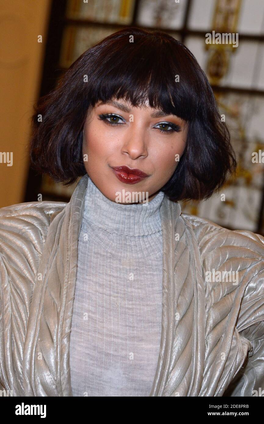 Kat Graham attending the Jean-Paul Gaultier Haute Couture Spring-Summer ...