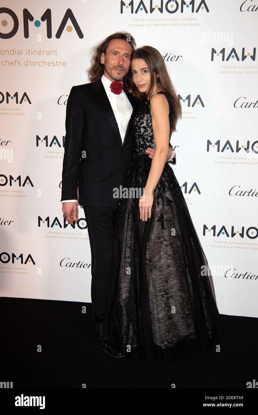 David Holder and Founder of MAWOMA Clemence Guerrand attend the Launch ...