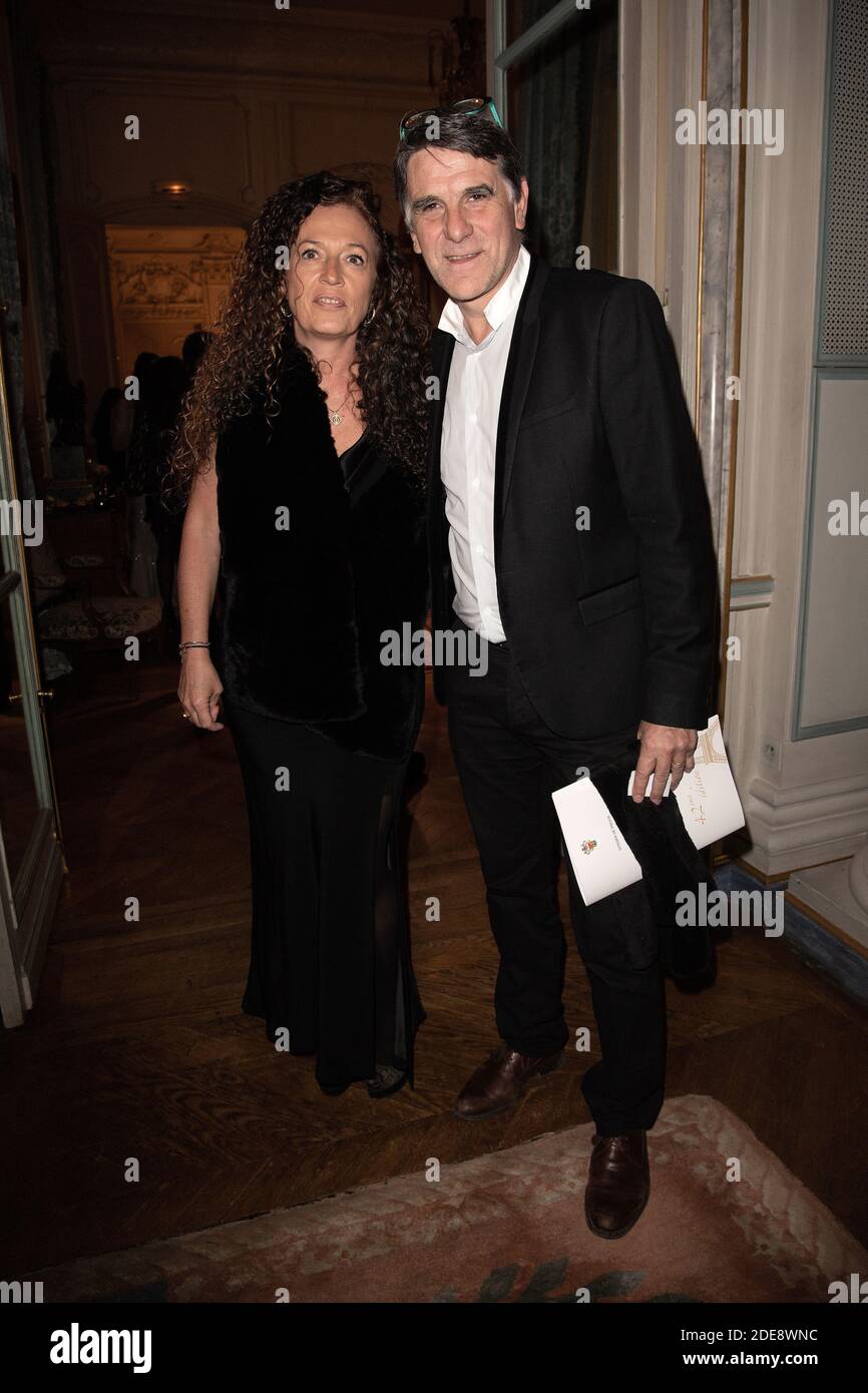 Jean-Christophe Le Texier, alias Tex and his wife Beatrice attend the ...