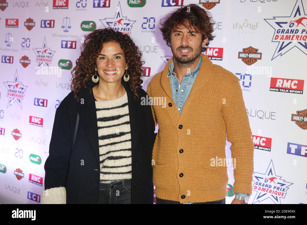 Barbara Cabrita and her boyfriend Aymerick attending the Grand Prix d ...