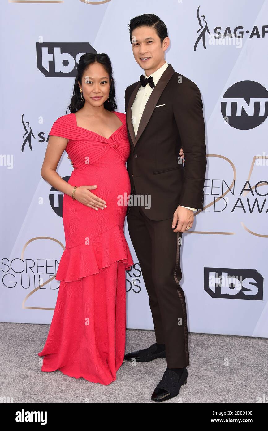 Shelby Rabara, Harry Shum Jr. attend the 25th Annual Screen Actors ...