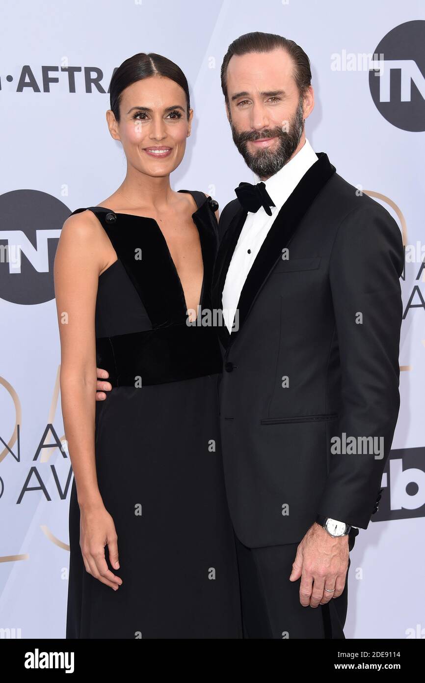 Maria Dolores Dieguez, Joseph Fiennes attend the 25th Annual Screen ...
