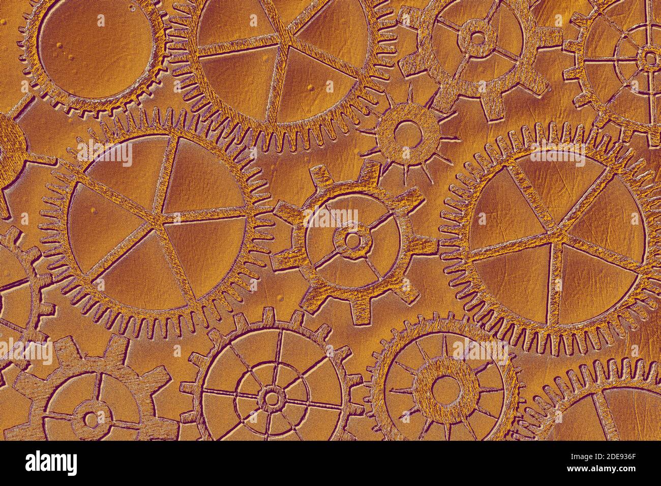 Gear wheels as The concept of mechanism Stock Photo - Alamy