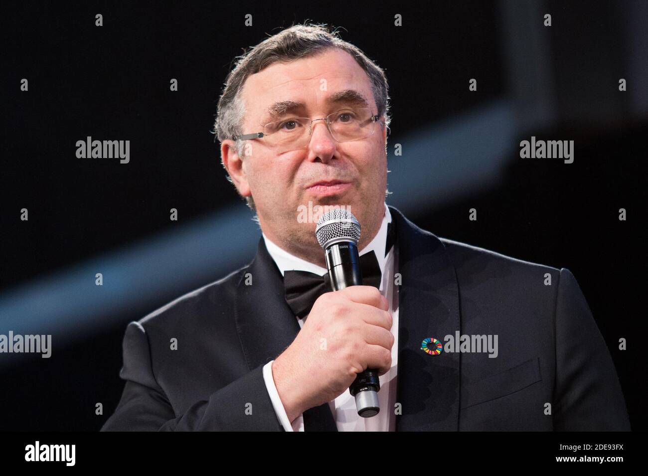 Patrick Pouyanne PDG Total Group receive Price Jean Todt attending the ...