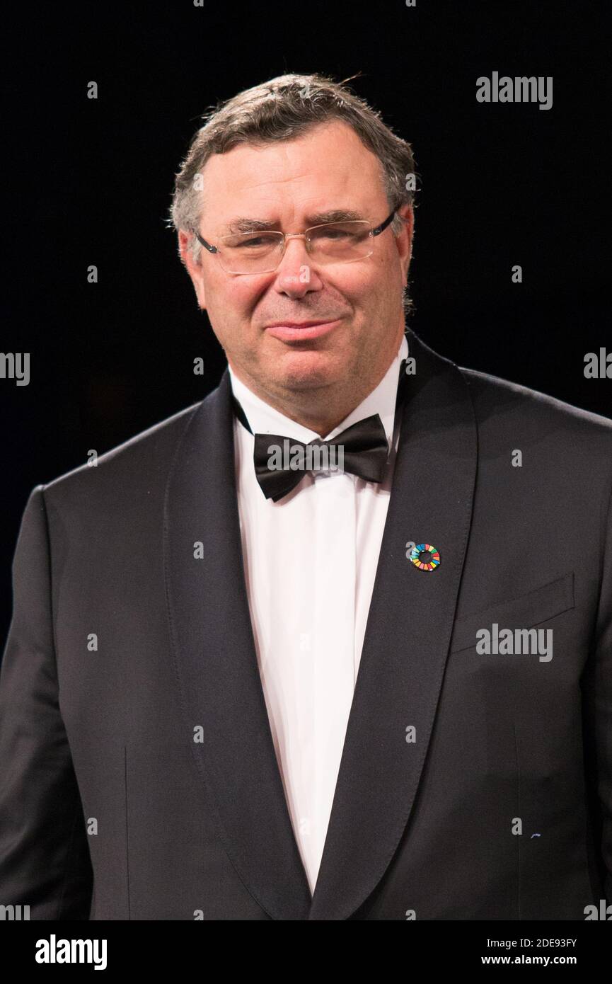 Patrick Pouyanne PDG Total Group receive Price Jean Todt attending the ...