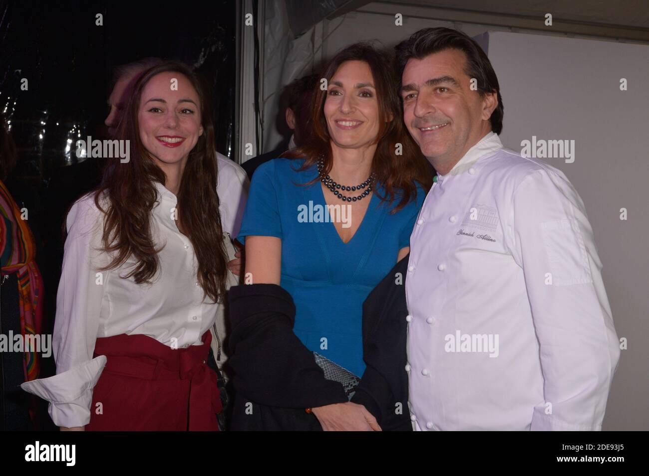 Yannick Alleno, Laurence Bonnel attending the Diner des Grands Chefs du ...
