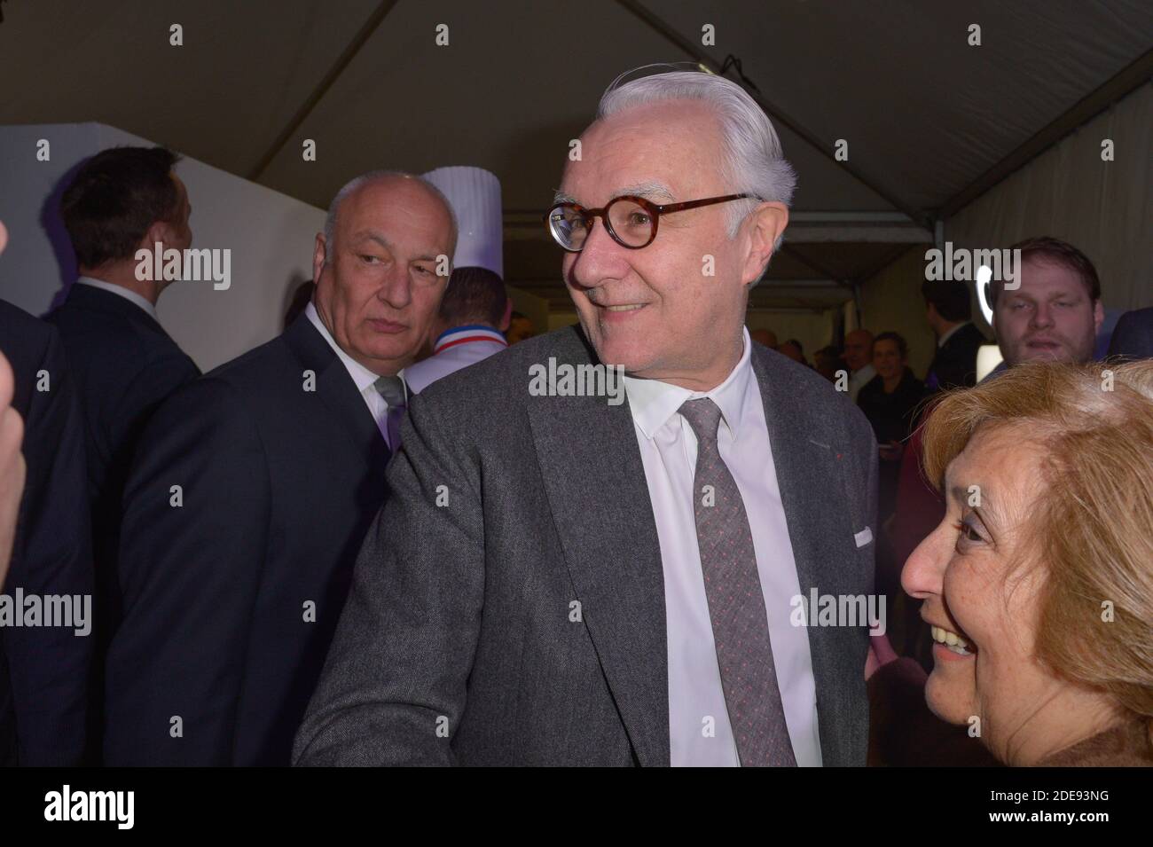 Alain Ducasse attending the Diner des Grands Chefs du Monde at Abbaye ...