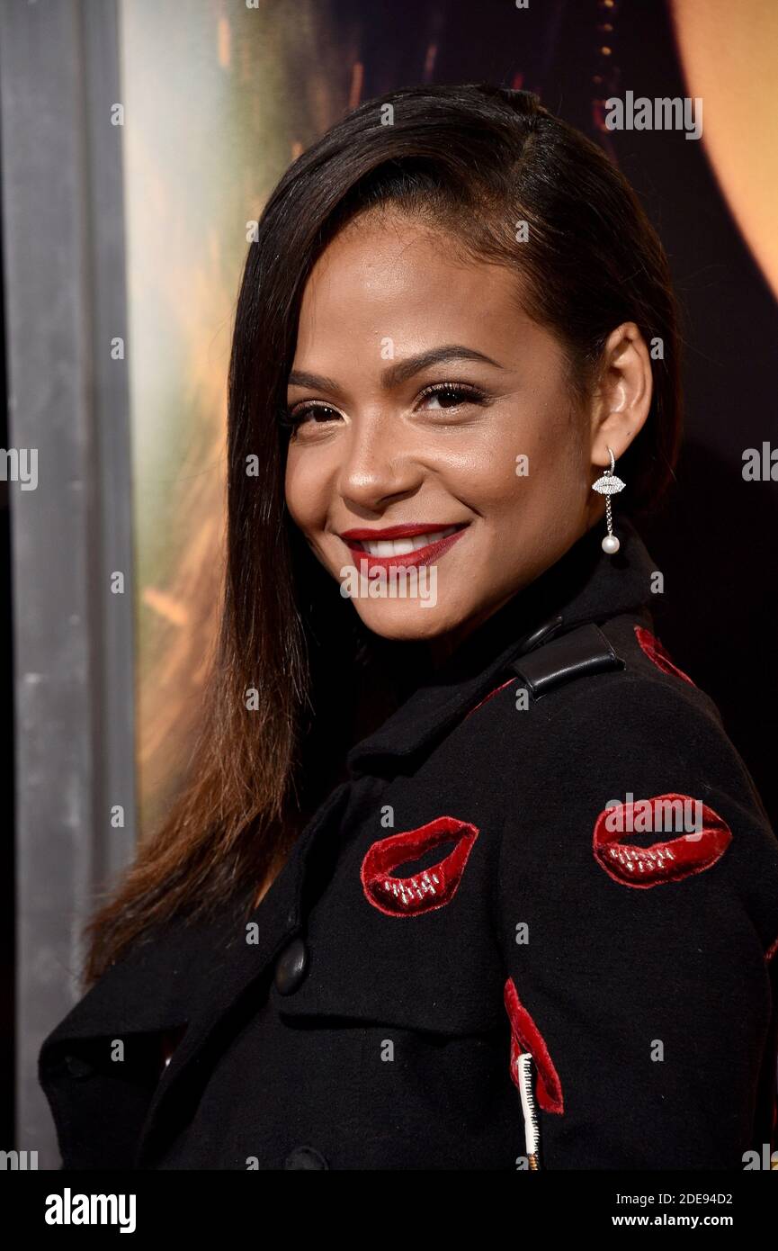 Christina Milian attends the premiere of Columbia Pictures' 'Miss Bala ...