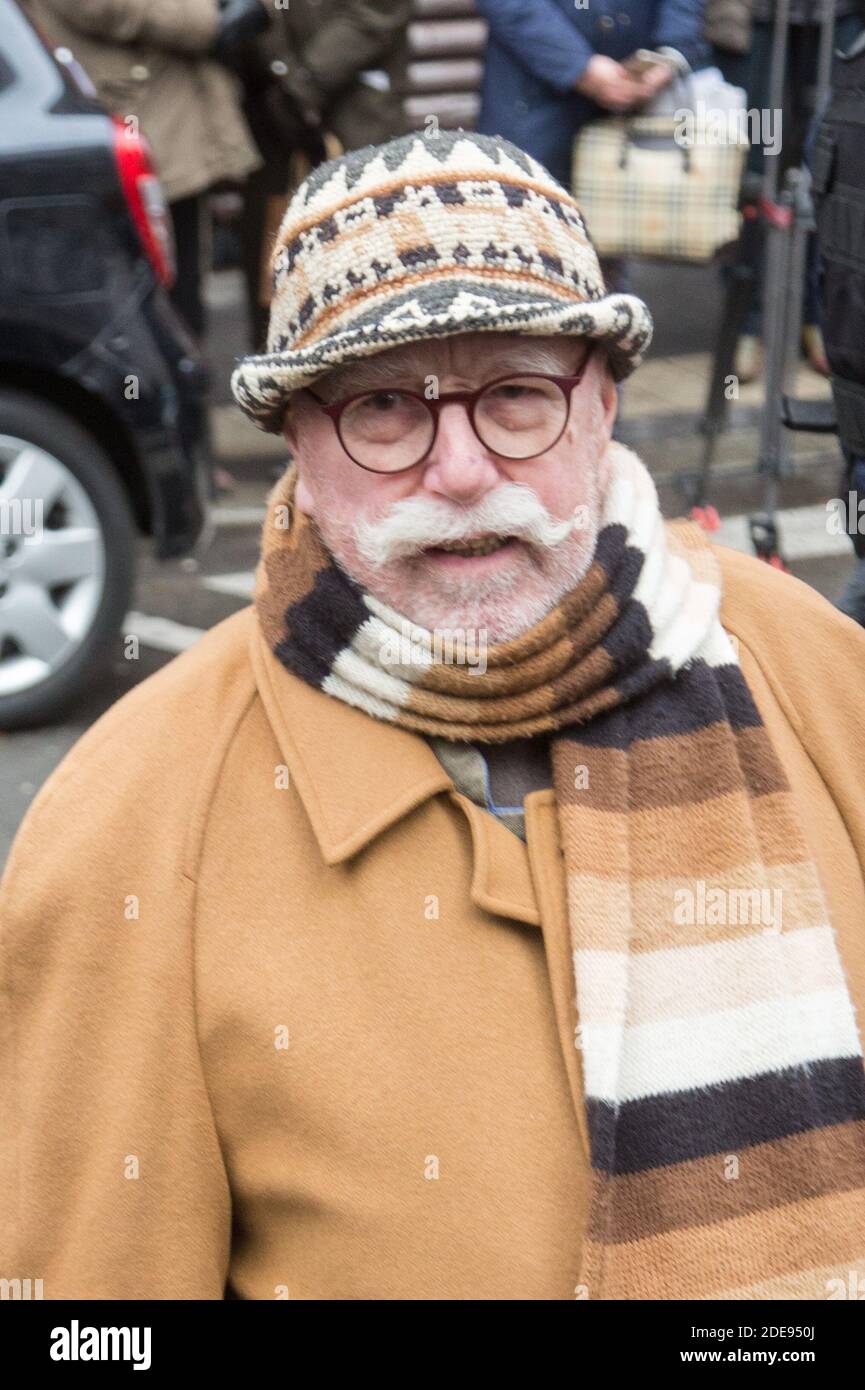 Jean-Paul Rouland arriving to the funeral ceremony for Oscar-winning ...