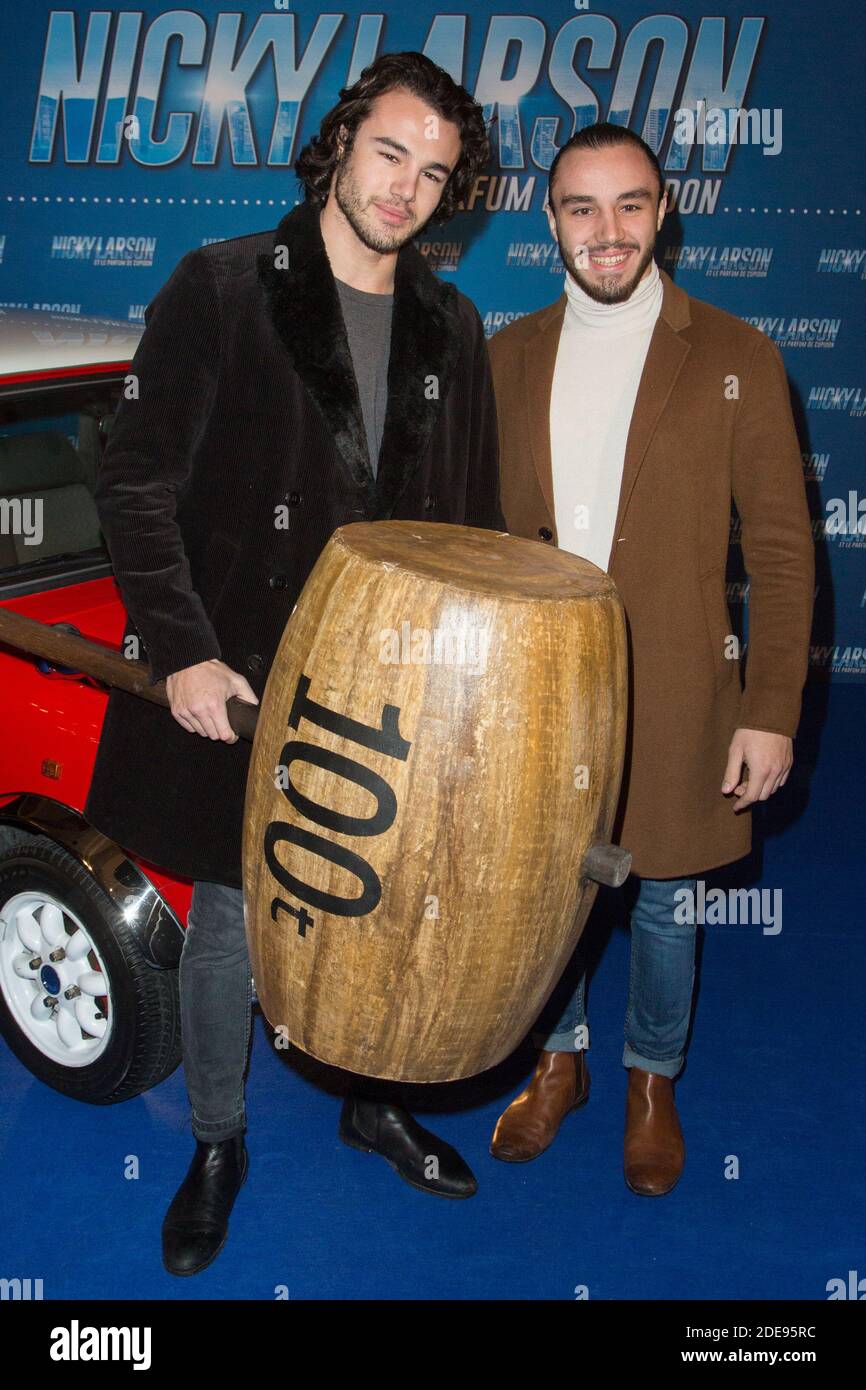 Anthony Colette and his brother Nathan Colette attends 'Nicky Larson et ...