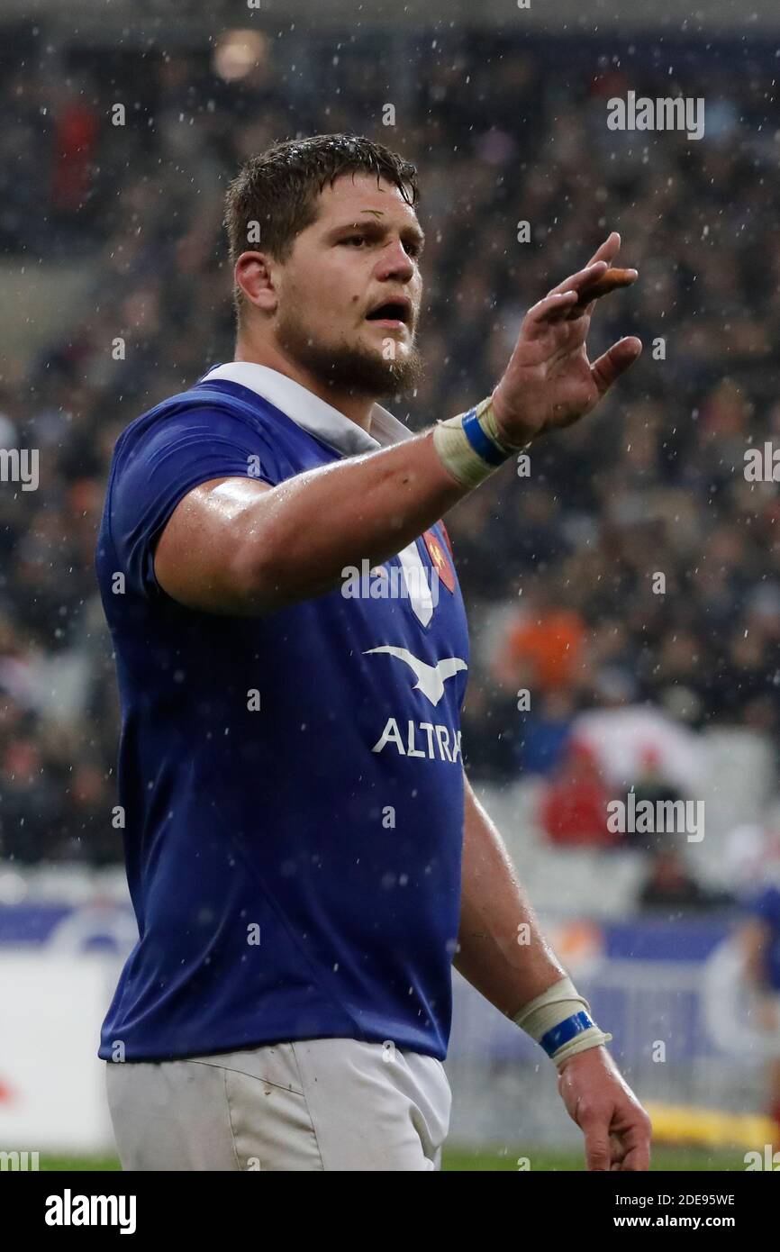 France's Paul Willemse during Rugby Guinness 6 Nations Tournament ...