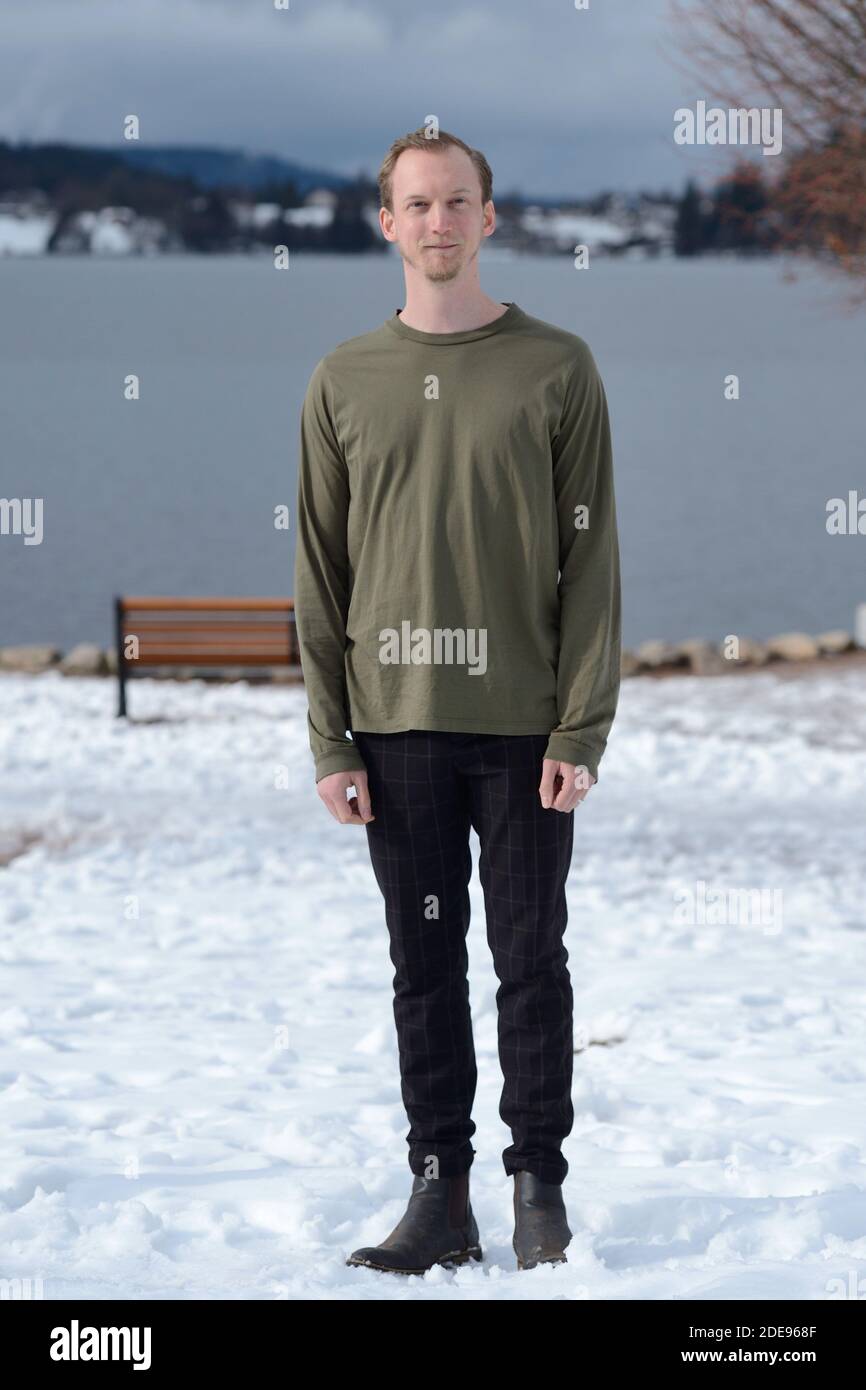 Albin Pettersson attending a photocall during the 26th Gerardmer Film ...