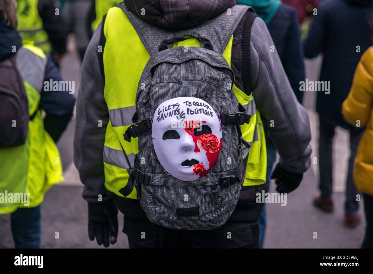 Act 12 of yellow vests protest in Paris, France, on February 02, 2019 ...