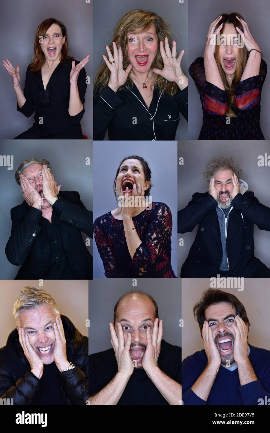 Exclusive. A combination of photo showing celebrities from the cinema ...