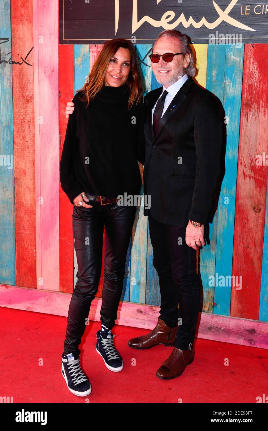 Zazie (L) and Phenix Circus director Alain Pacherie attending the 40th ...