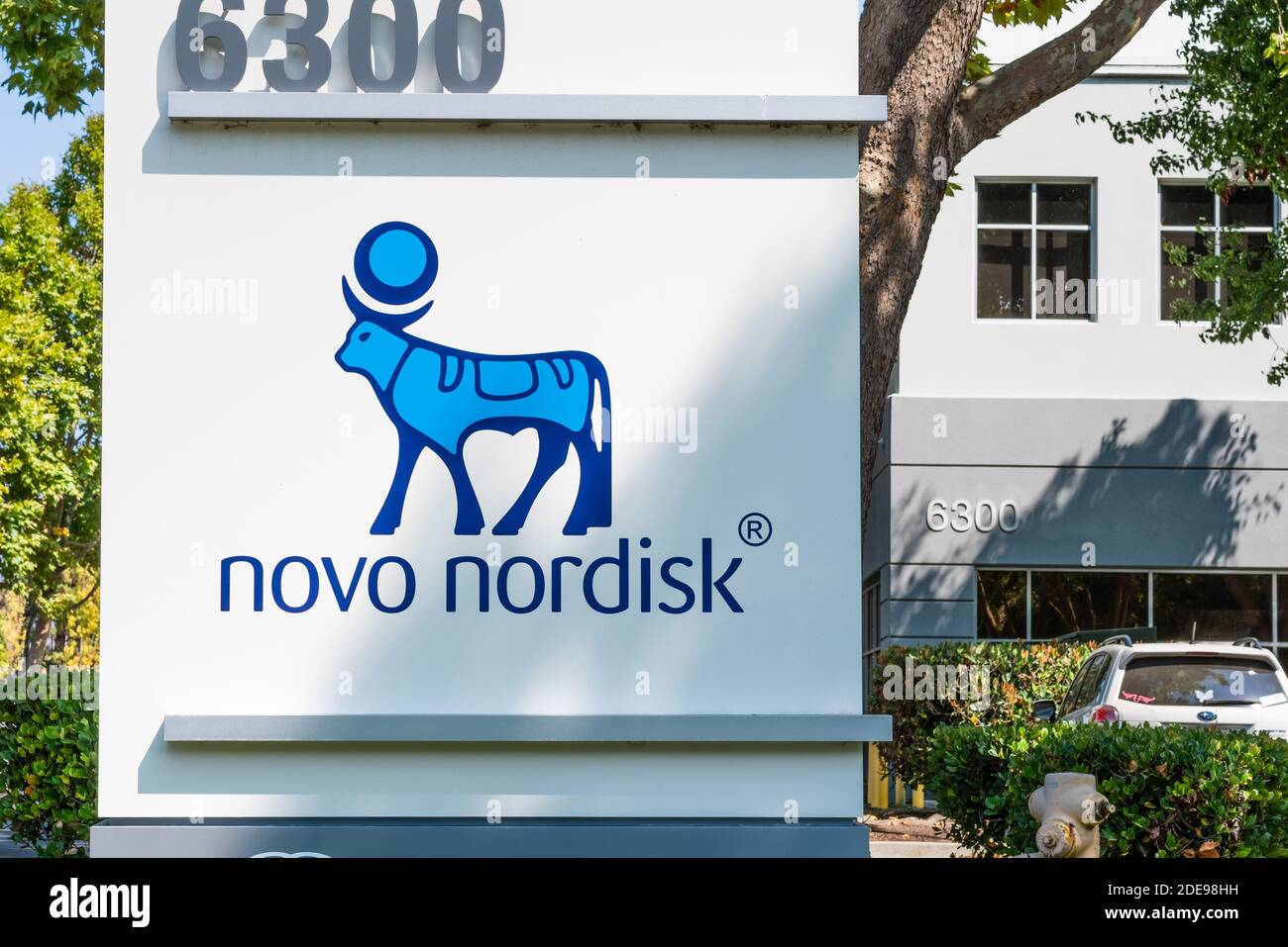 Sep 17, 2020 Fremont / CA / USA - Novo Nordisk logo at their ...