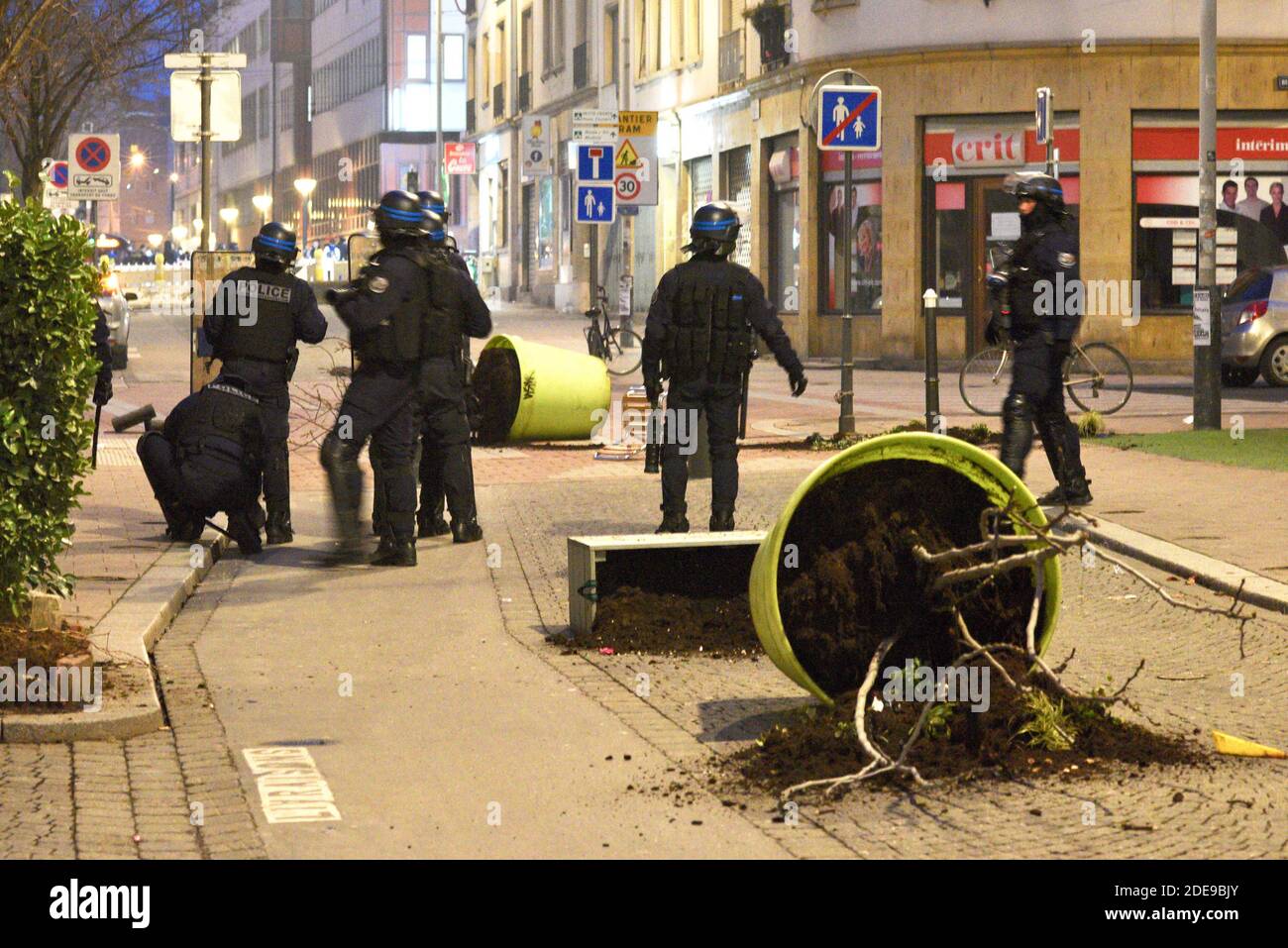 Anti-riot police during an anti-government demonstration called by the ...