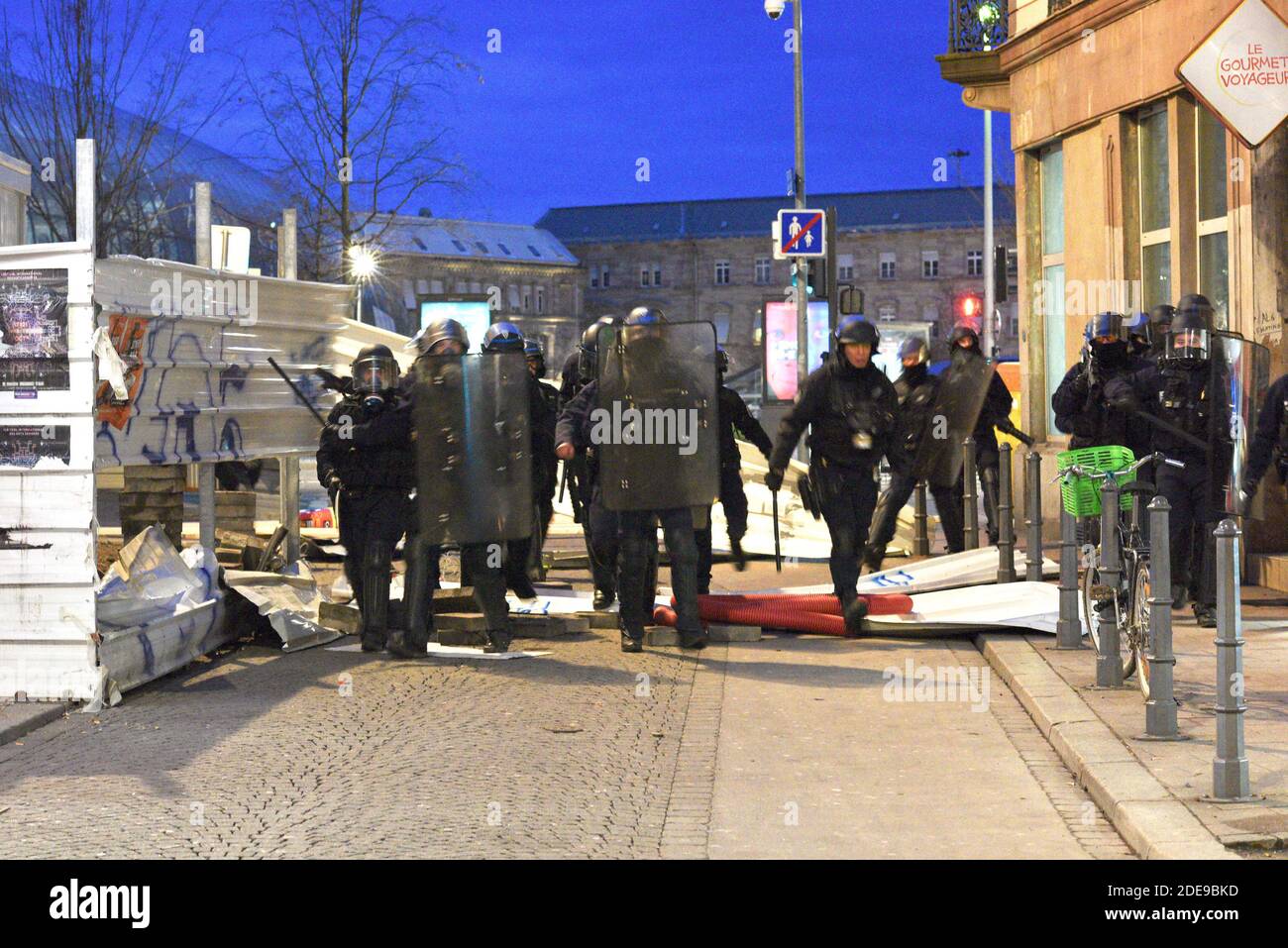Anti-riot police during an anti-government demonstration called by the ...