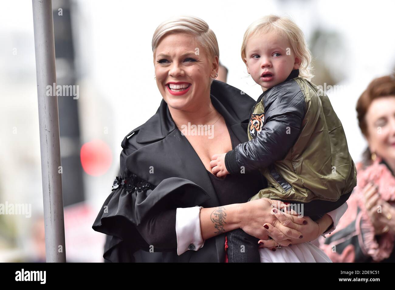 Jameson Moon Hart attends the ceremony honoring Pink with Star on The ...