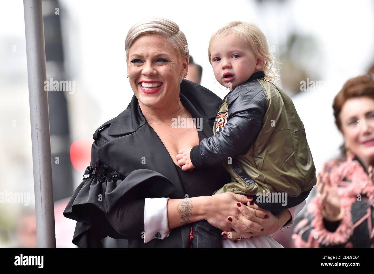 Jameson Moon Hart attends the ceremony honoring Pink with Star on The ...